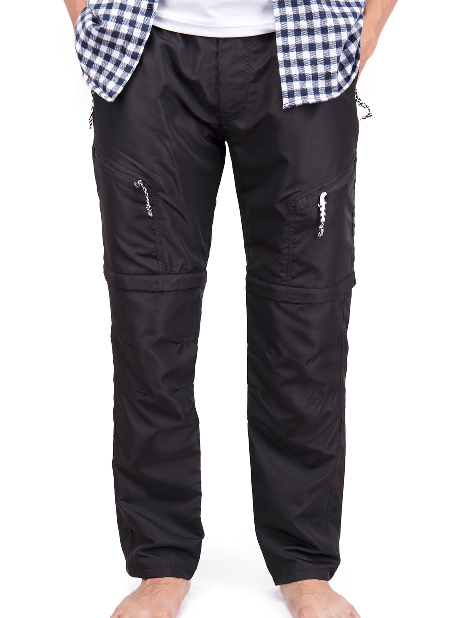 SHCKE Men's Convertible Cargo Pants Zip Off Outdoor Hiking Pants ...