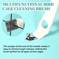2Pcs Bird Cage Long Handle Shovel Cleaner, Easy Bird Droppings Removal ...