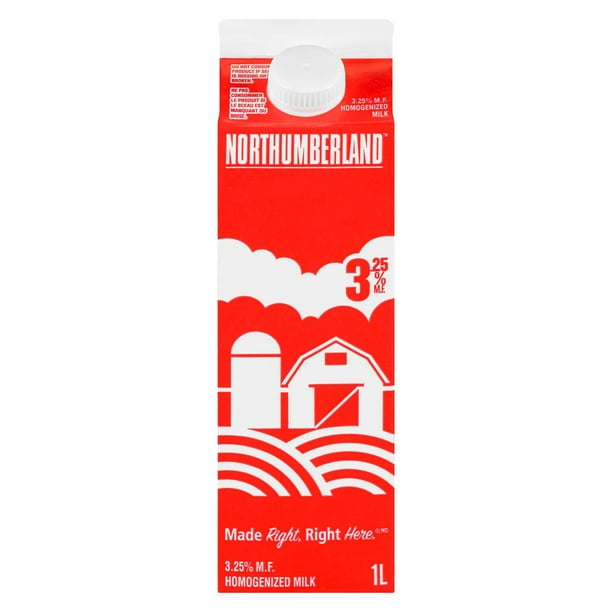 Northumberland Homogenized 3.25% Milk, 1 L - Walmart.ca