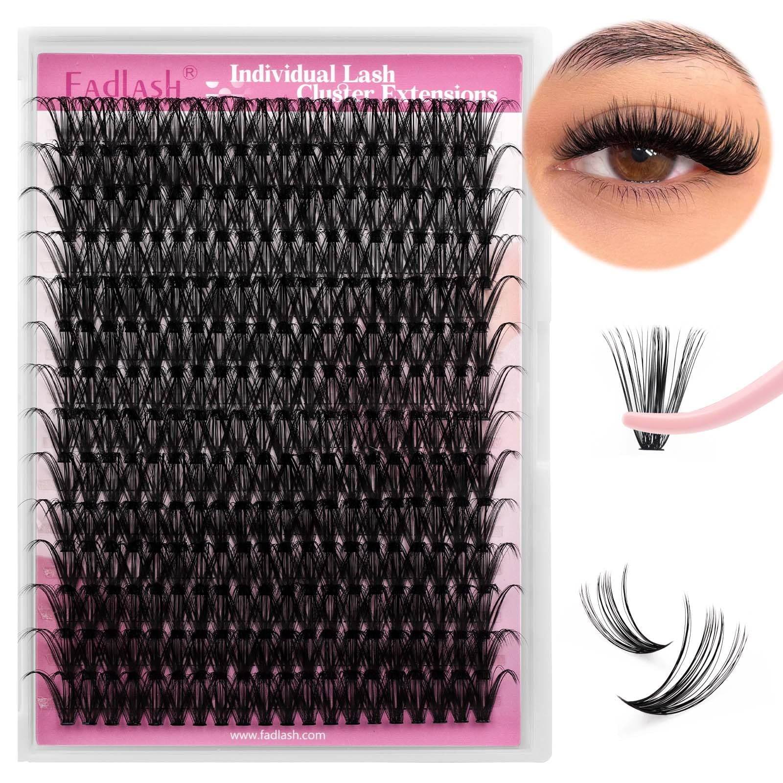 Click here for Fadlash Cluster Lashes 40d D Curl Large Tray Indiv... prices