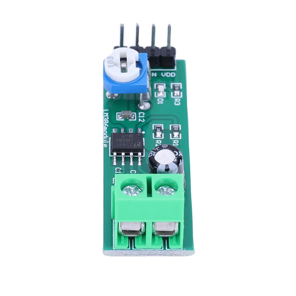 LM386 Audio Amplifier Module 200 Times Gain 10K Adjustable Electronic ...