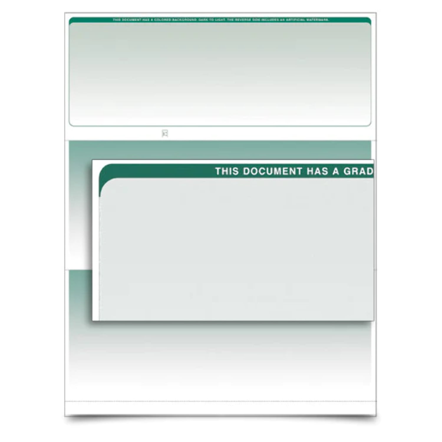 VersaCheck - Form 1000 - Graduated - Green - 500 Sheets - Walmart.com
