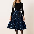 KLHDSF Summer Dresses For Women 2026 Vintage Round Neck Long Sleeve ...