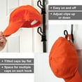 Perfect Curve CapRack Holds Up to 36 Caps, Adjustable Over Door Hat ...