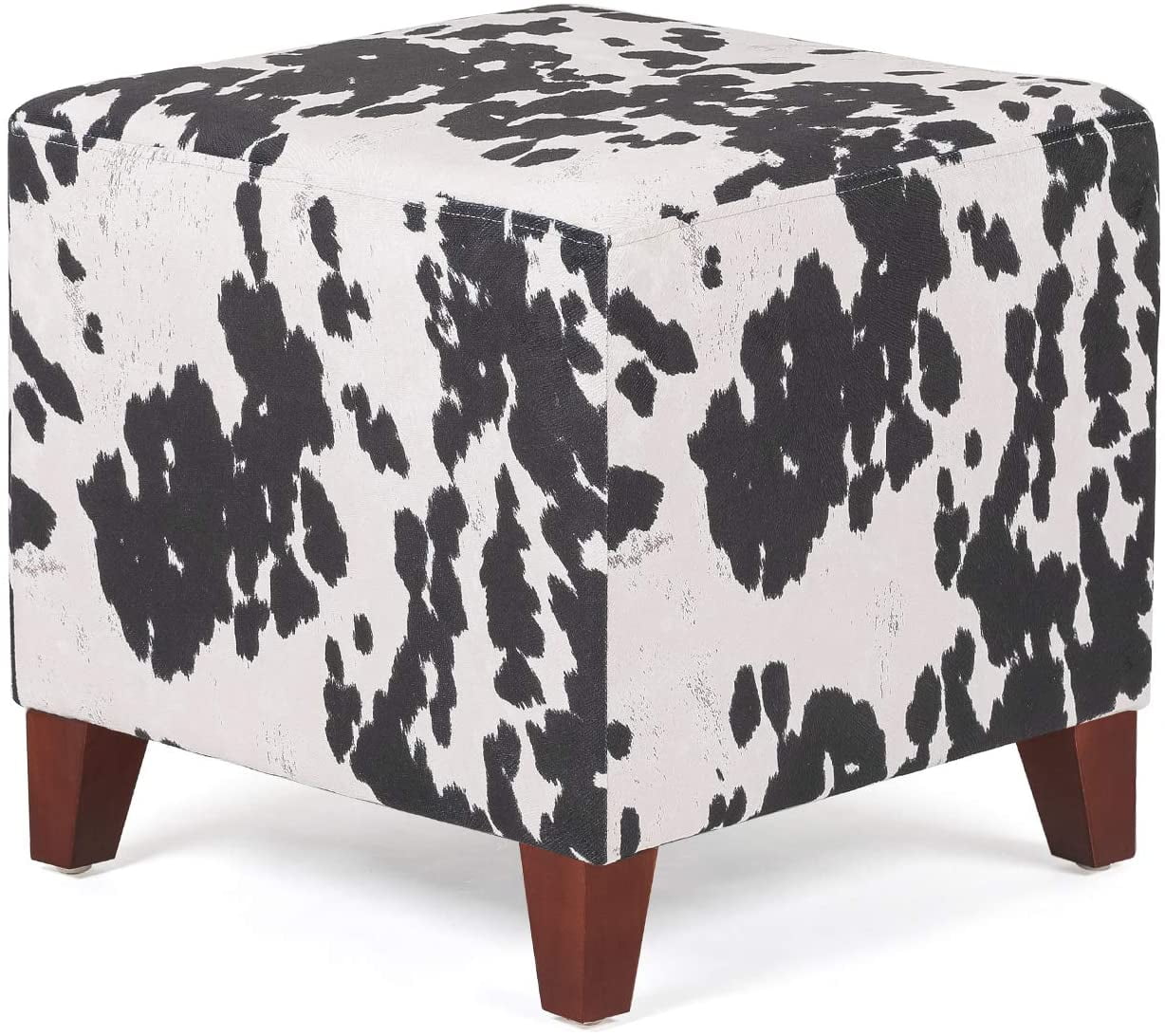 Homebeez Fabric Ottoman Square Footstool Padded Footrest Seat Sofa ...