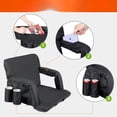 2 Pcs Stadium Seat for Bleachers with Back Support, Widened 24.6 ...