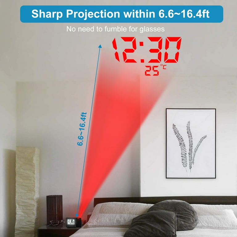 Alarm Clock That Shines Time On Ceiling | Shelly Lighting