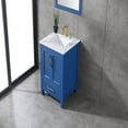 Eviva Navy 30 inch Deep Blue Bathroom Vanity with White Carrara Counter ...