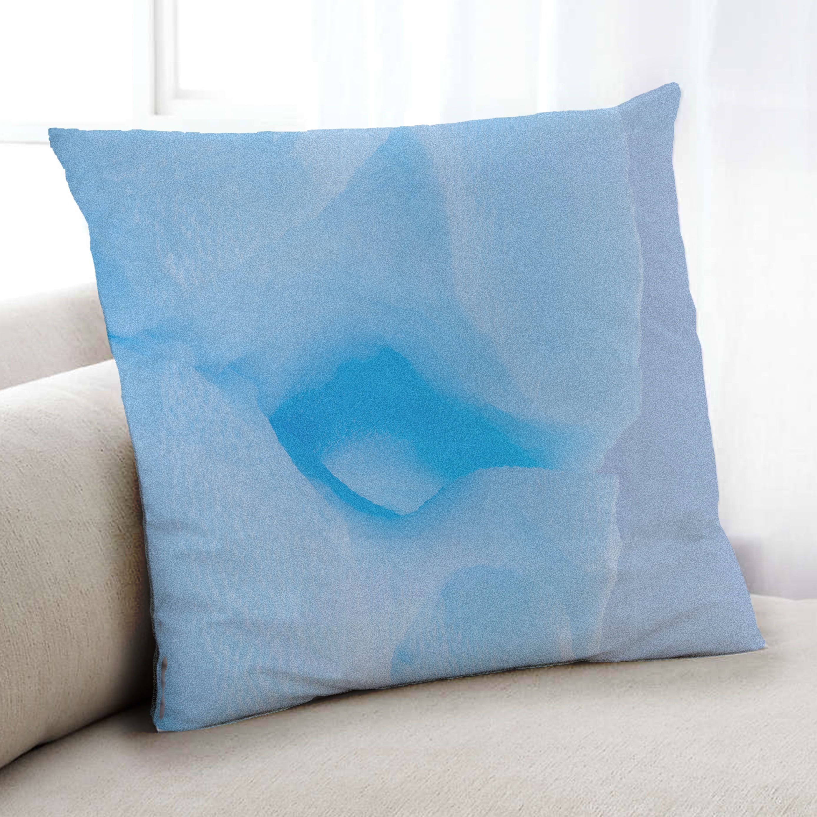 Ahgly Company Earth Iceberg Indoor Throw Pillow, 18 inch by 18 inch ...