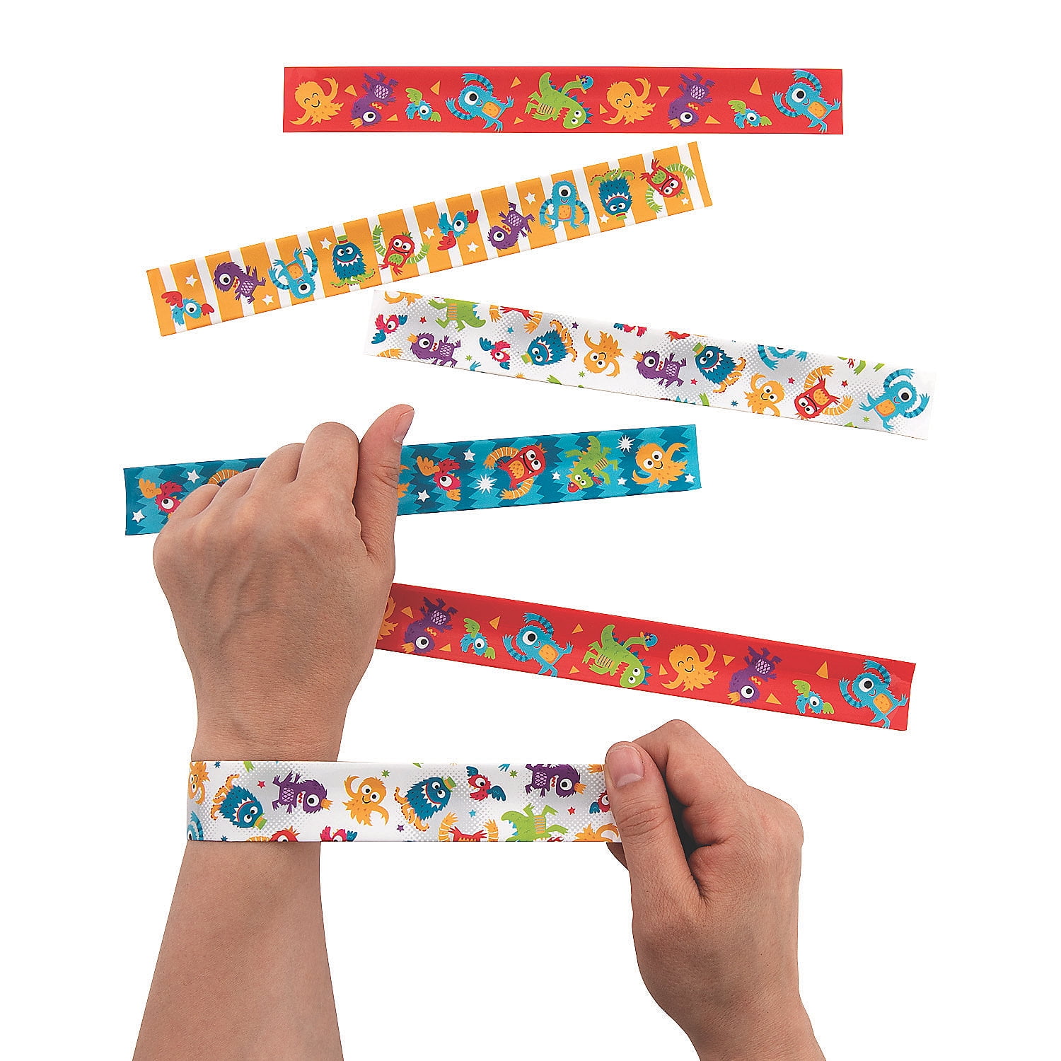 Cute Monster Slap Bracelets - Party Favors - 12 Pieces - Walmart.com