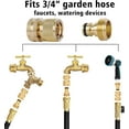 ZHANYU-Brass Hose Quick Connect, 3/4 Inch GHT Thread Garden Hose Quick ...