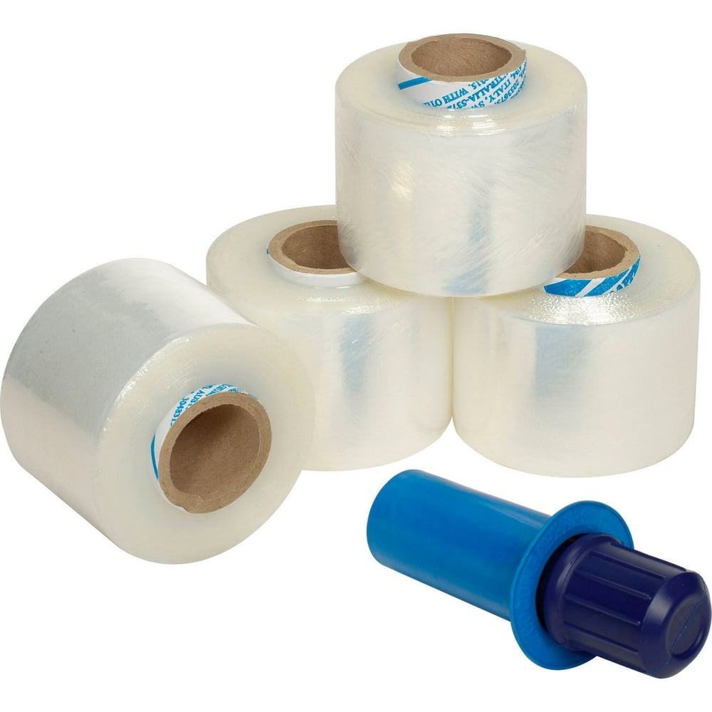 Goodwrappers Banding Stretch Wrap - 3"X1000' - 90 Gauge, Lot of 4 ...