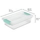 Sterilite Small Clip Box Plastic, Clear - Walmart.com