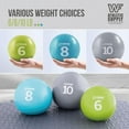 CAPHAUS Soft Weighted Exercise Ball, Weighted Toning Ball, Soft ...