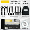 Heavy Duty Ratchet Straps & Soft Loops - Pack of 4 Extra 1.5" by 10 ...