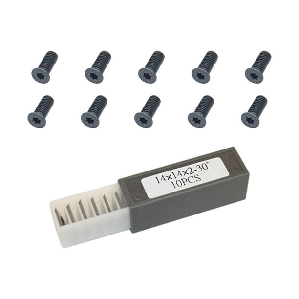 10 Pieces 14mm Carbide Inserts Replacement Easy Installation 30 Cutting ...