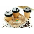 4 Cup Drink Carrier, Cup Holder, Carry Tray – Biodegradable Pulp, 300 ...