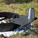 Titan Great Outdoors 24-in Steel Fire Ring with 15.5-in. x 19.5-in ...
