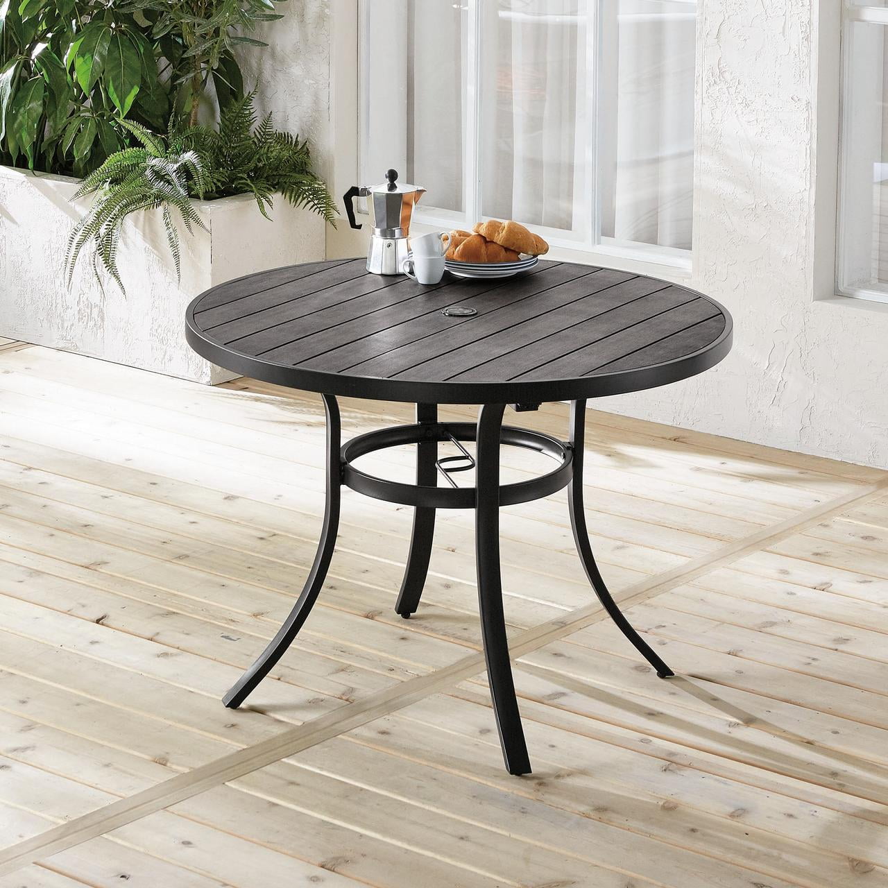 Click here for Hometrends 40-Inch Round Steel Outdoor Dining Tabl... prices