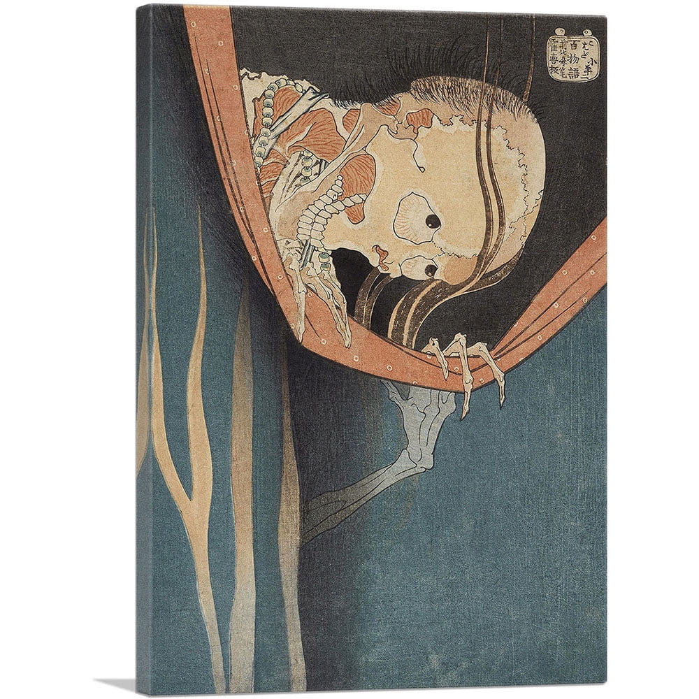 ARTCANVAS Hyaku Monogatari - Kohada Koheiji 1831 Canvas Art Print by ...