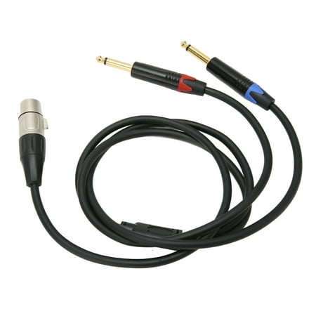 Dual 1/4 Inch To XLR Y Splitter Cable, Dual 6.35mm Male To XLR Female ...
