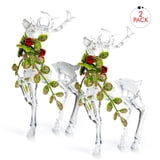 Ornativity Acrylic Christmas Reindeer - Clear Deer Figurines with ...