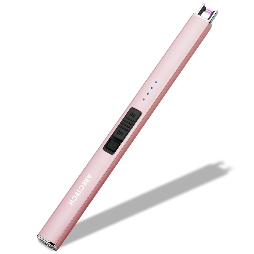 ARECTECH Windproof Long Lighter, Electric Candle Lighter, Rechargeable ...