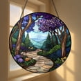 Decorative Forest Path Glass Style Window Art1601 - Walmart.com