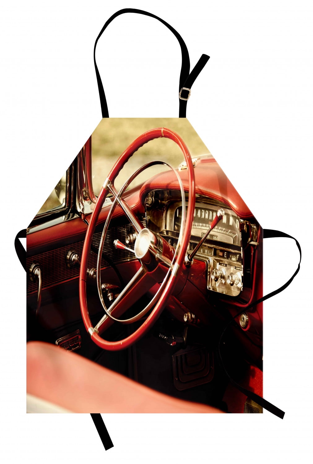 Cars Apron Interior of an Antique Classic Aged Car Exquisite Control ...