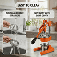 Cast Iron Citrus Juicer, 13.8 lb Manual Orange Lemon Grapefruit ...