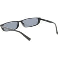 Retro Slim Rectangle Cat Eye Sunglasses Neutral Colored Lens 57mm ...