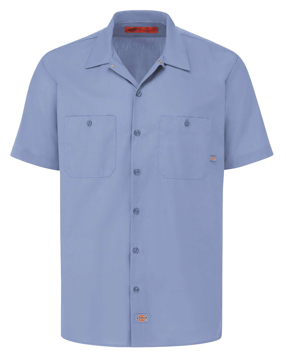 Dickies S535 Industrial Short Sleeve Work Shirt Light Blue 5xl