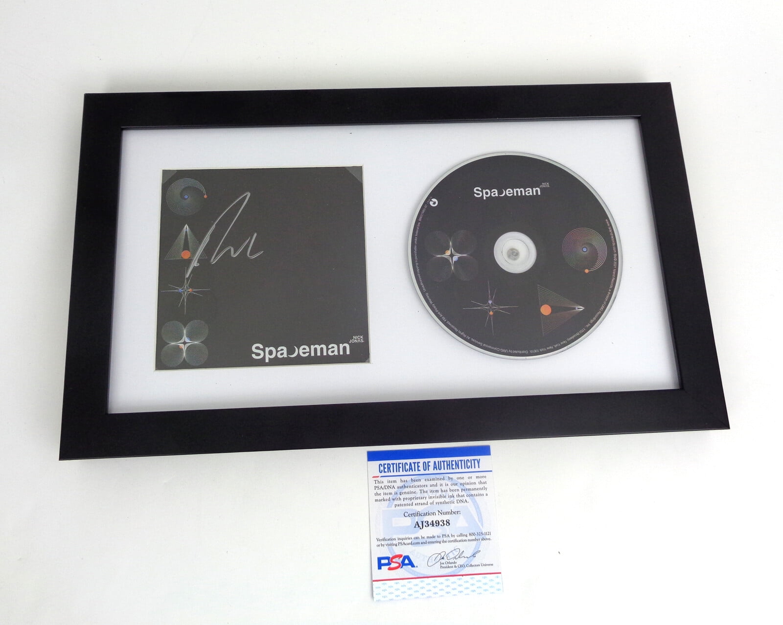Nick Jonas Signed Autograph Spaceman CD Framed PSA/DNA COA - Walmart.com