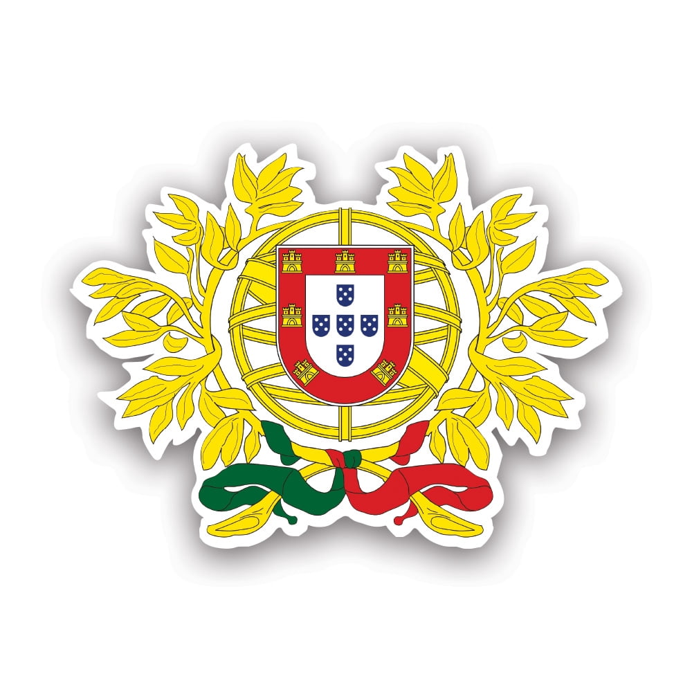 Portuguese Coat of Arms Sticker Decal - Self Adhesive Vinyl ...