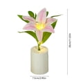 AuroraX Flower Pot Light Desk Lamp Mini Spring Gift LED Pink ...