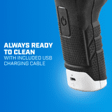 HART 4-Volt Rechargeable Power Compact Scrubber, Medium Bristle ...