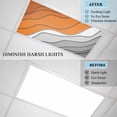 Fluorescent Light Covers for Ceiling Lights Classroom, Orange Gray ...