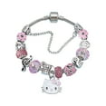 Guvpev Hello Kitty Charm Bracelet for Female Stainless Steel - Walmart.com