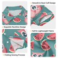 Dailycode Small Short Sleeve Button Down Shirts Cute Owl and Watermelon ...