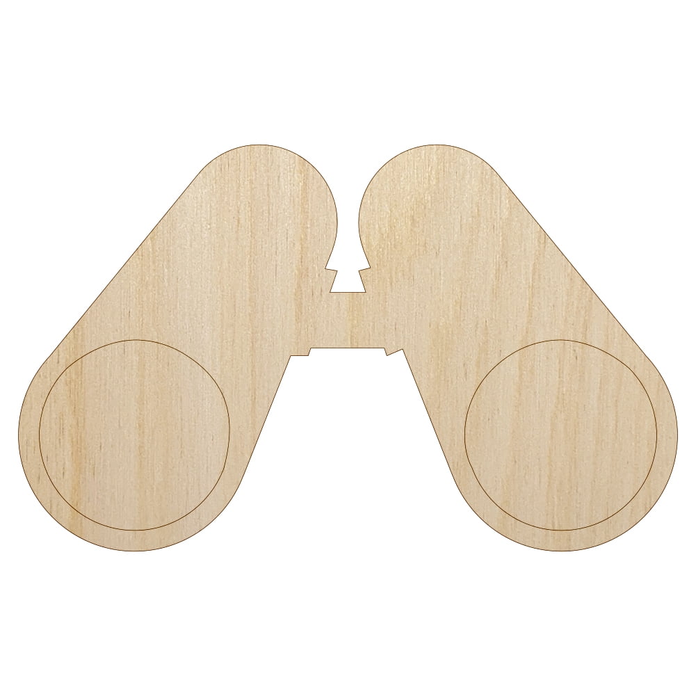 Binoculars Bird Watching Wood Shape Unfinished Piece Cutout Craft DIY ...