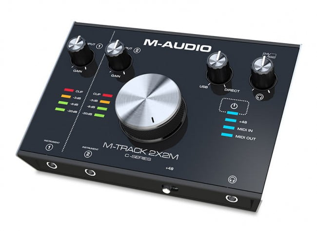 M Audio MTRACK2X2M 2x2 USB Audio Interface - 1 Mic Preamp with MIDI ...