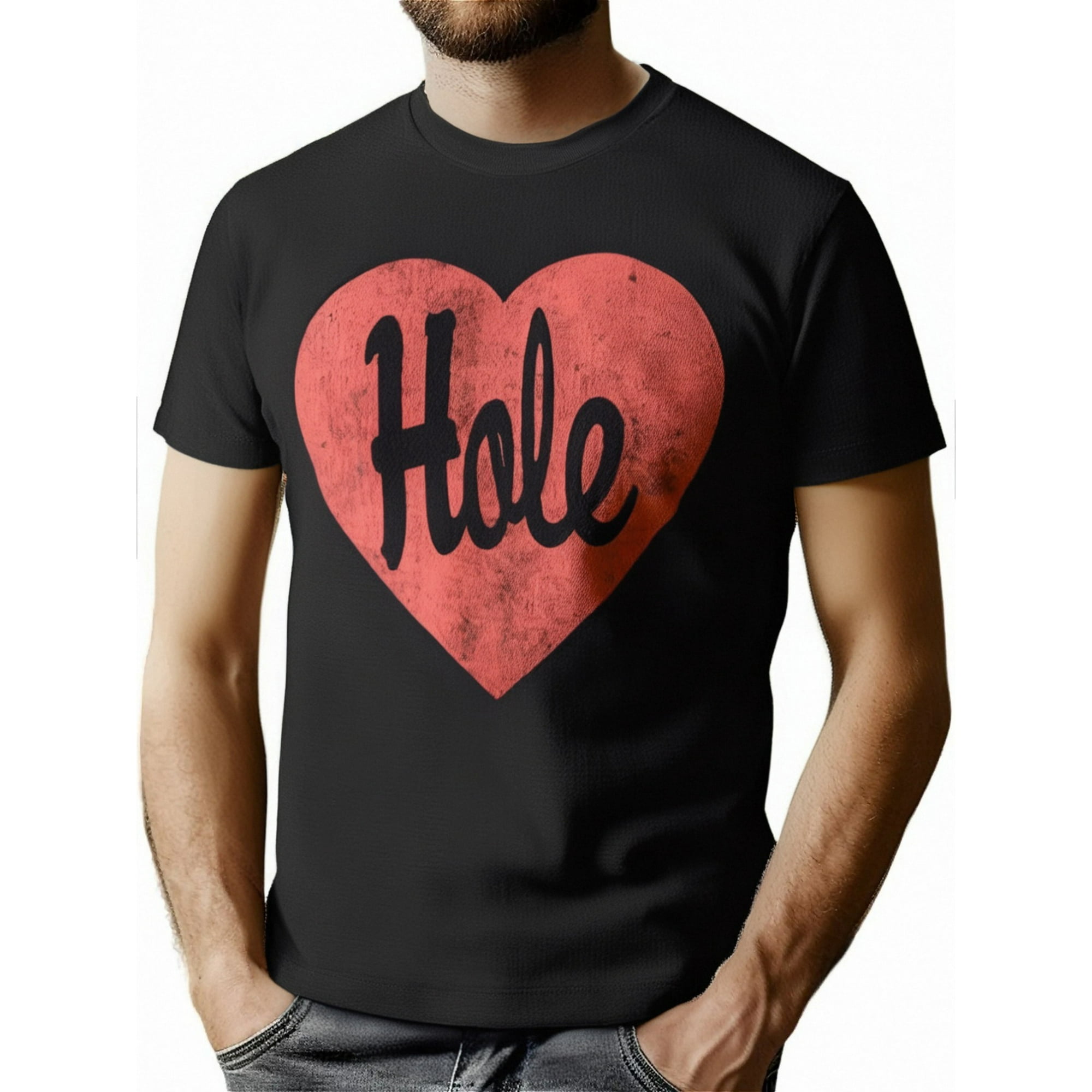 Click here for Generic Hole Vintage Heart Logo Mens T Shirt Court... prices