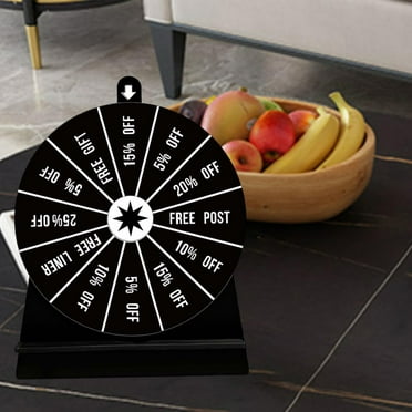 ZENSTYLE 24" Tabletop Prize Spin Wheel 14 Slots Spinning Game Fortune ...