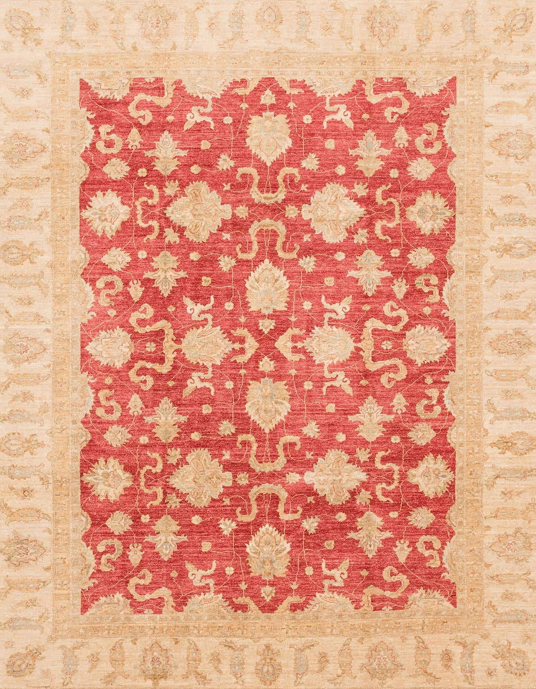 Ahgly Company Machine Washable Indoor Rectangle Abstract Bright Orange ...