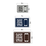 Signs ByLITA Classic Framed Please Take All Phone Calls Outside Sign ...