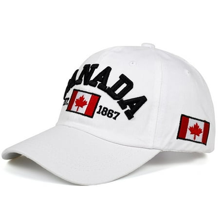 Casquette de baseball brodée tridimensionnelle du CANADA, chapeau de ...