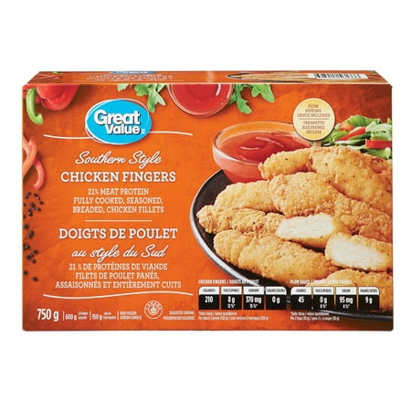Great Value Frozen Southern Style Chicken Fingers with Plum Dipping ...