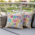 Happy Children's Day Outdoor Pillow Covers Set of 2 Cartoon Animal ...