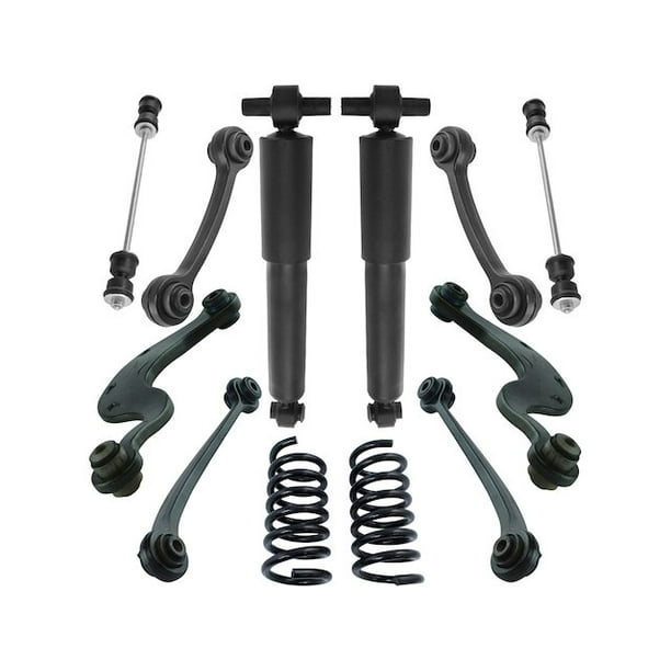 Rear Strut Coil Spring Control Arm Kit 12 Piece Compatible With 2007