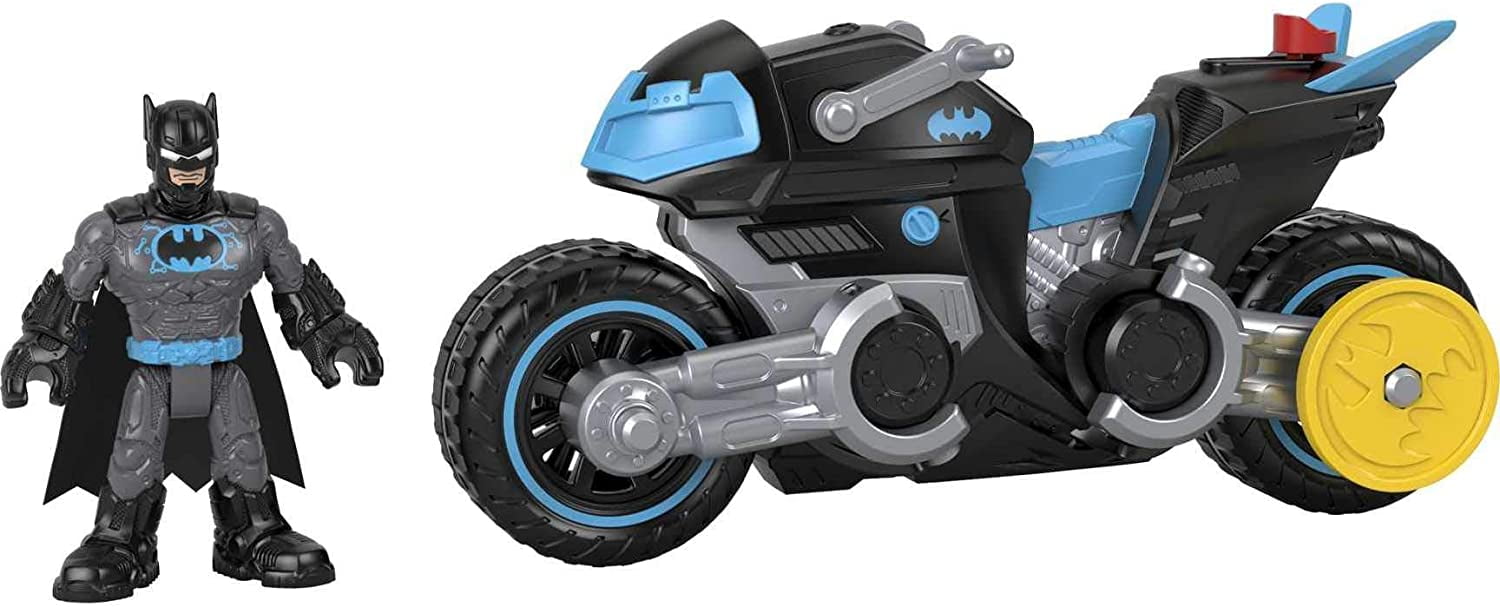 Fisher-Price Imaginext DC Super Friends Batman Toy Motorcycle with ...